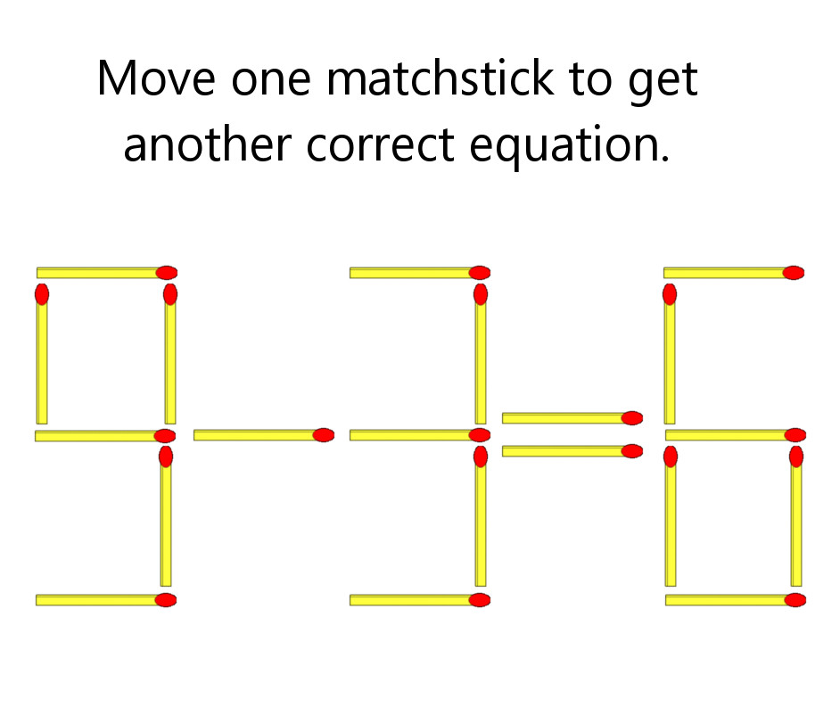 Match Stick Equation Puzzle Puzzles Math Easy Solutions Match Stick Equation Puzzle Puzzles Math Easy Solutions